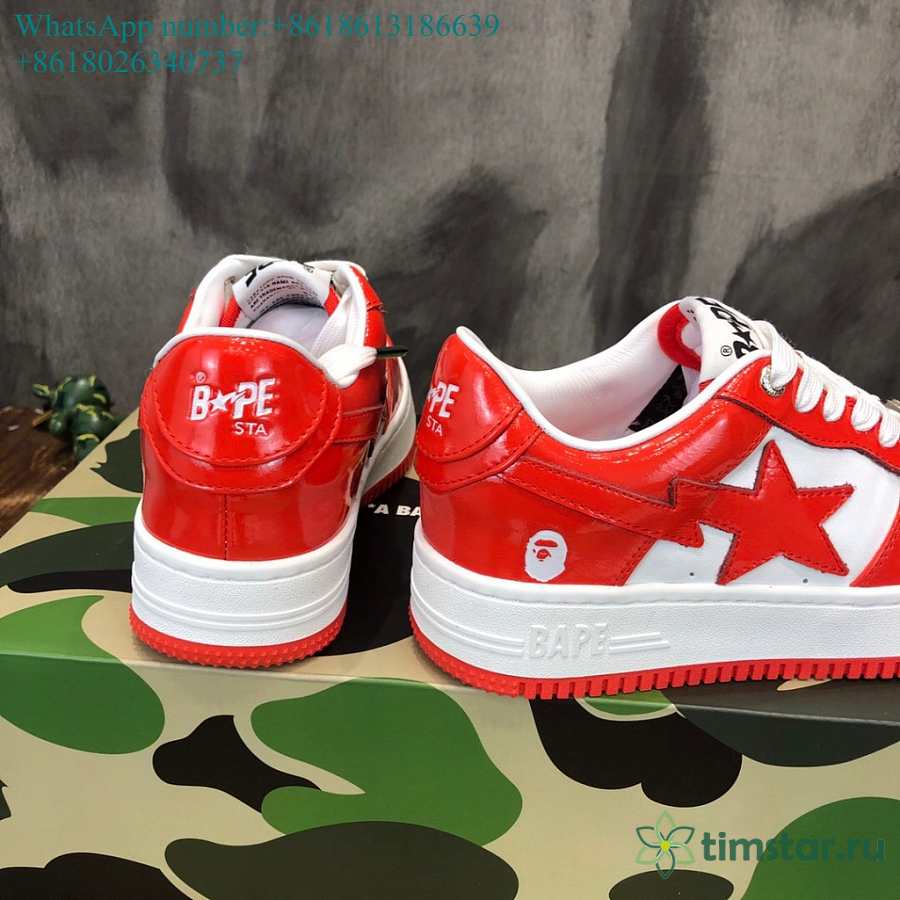 A Bathing Ape Bape Sta Low red - Timstar